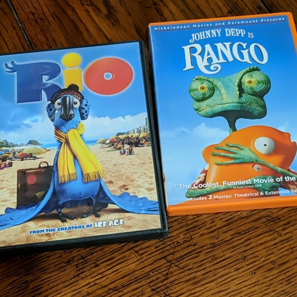 Nickelodeon | Media | 2 Dvds Rango Rio | Poshmark